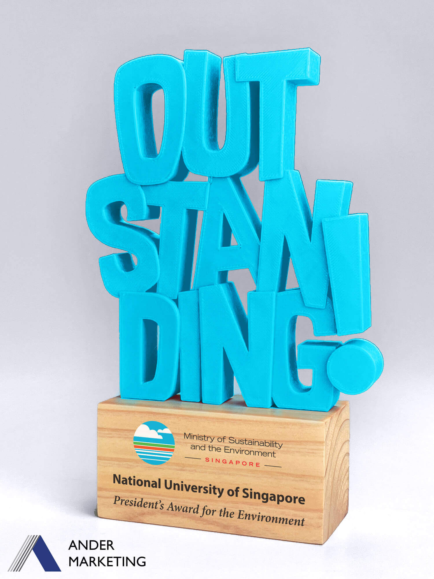 MW-19 Modern Trophy Award | Ander Marketing Singapore