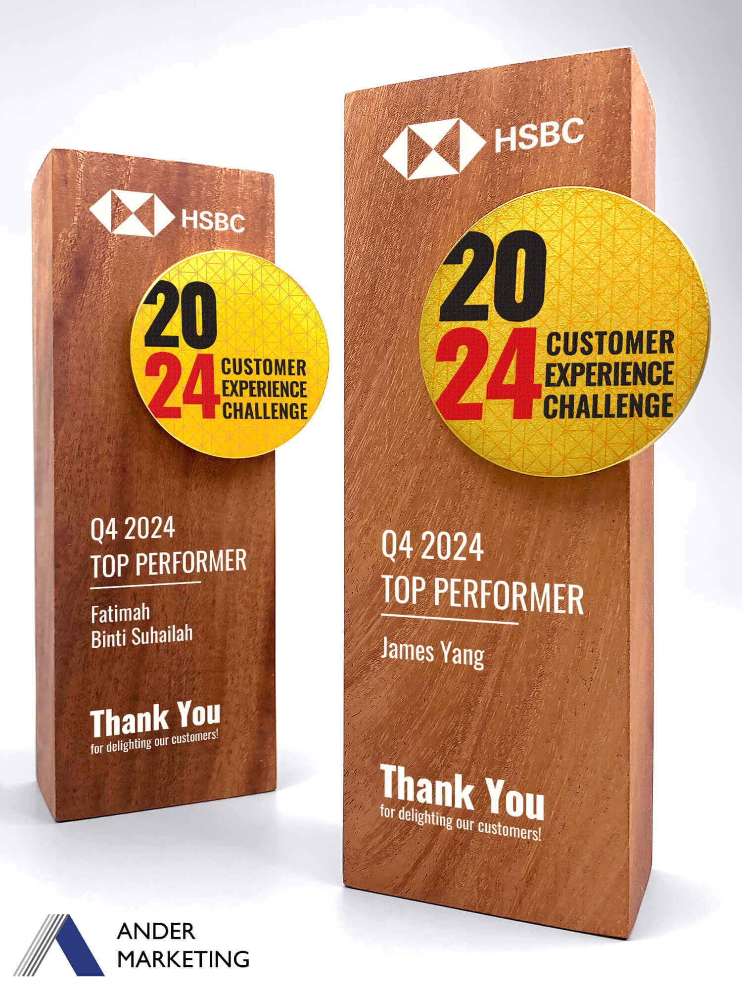 Trophy Plaques, Corporate Awards & Medals | Ander Singapore