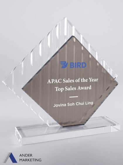 GG-23 Glass Trophy Award | Ander Marketing Singapore